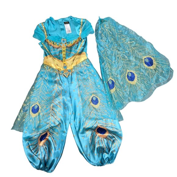 Disney | Costumes | Disney Aladdin Jasmine Peacock Costume Dress For ...